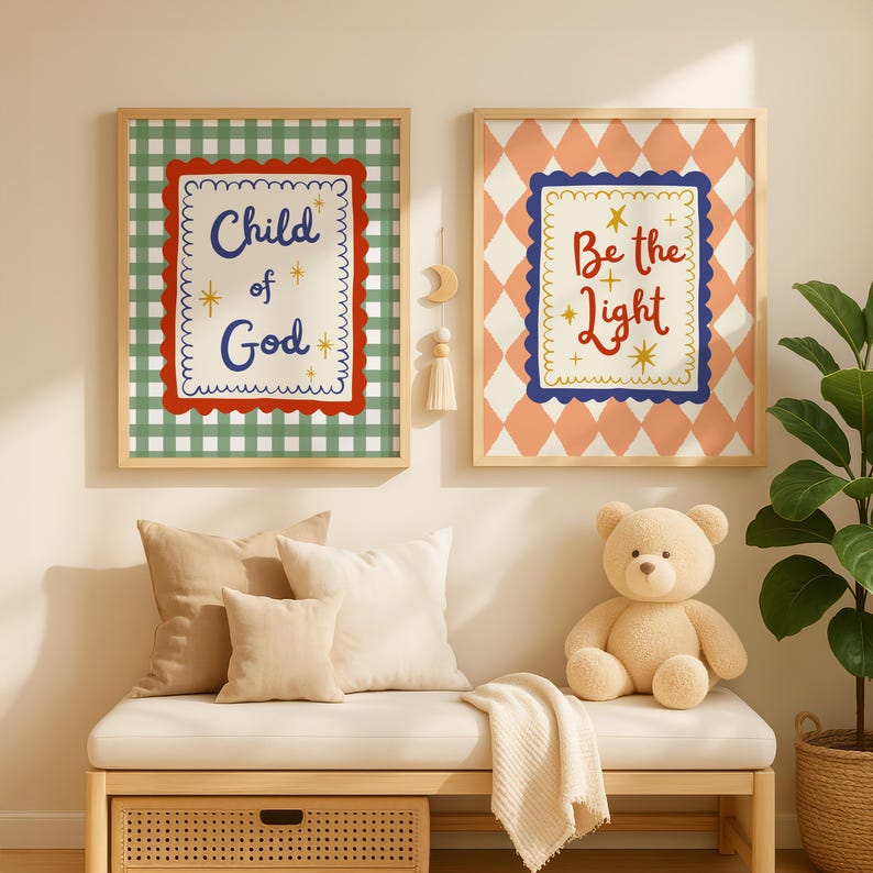 Child of God Poster | Digital Christian Kids Wall Art | Nursery Wall ...