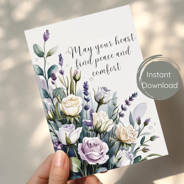 Sympathy Card Svg - Etsy