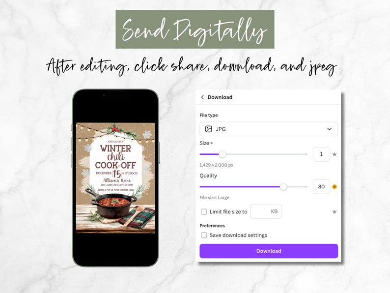 Editable Chili Cook off Party Invitation | Spirit Week Event | Cooking ...