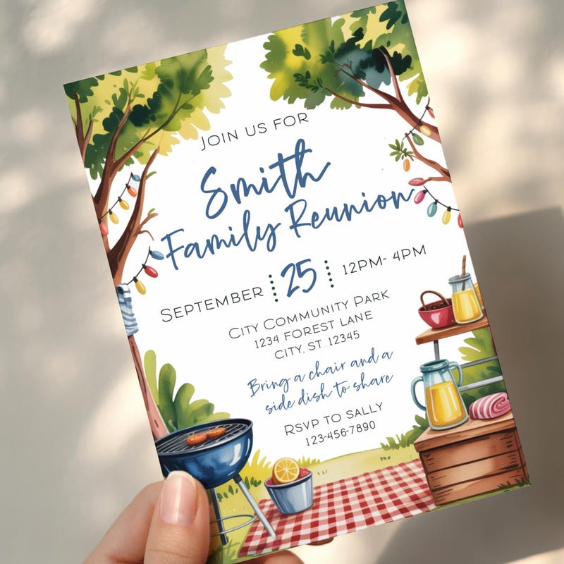 Family Reunion Flyer - Etsy