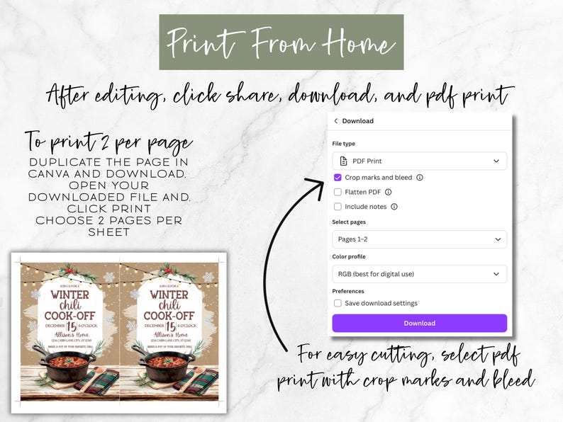 Editable Chili Cook off Party Invitation | Spirit Week Event | Cooking ...