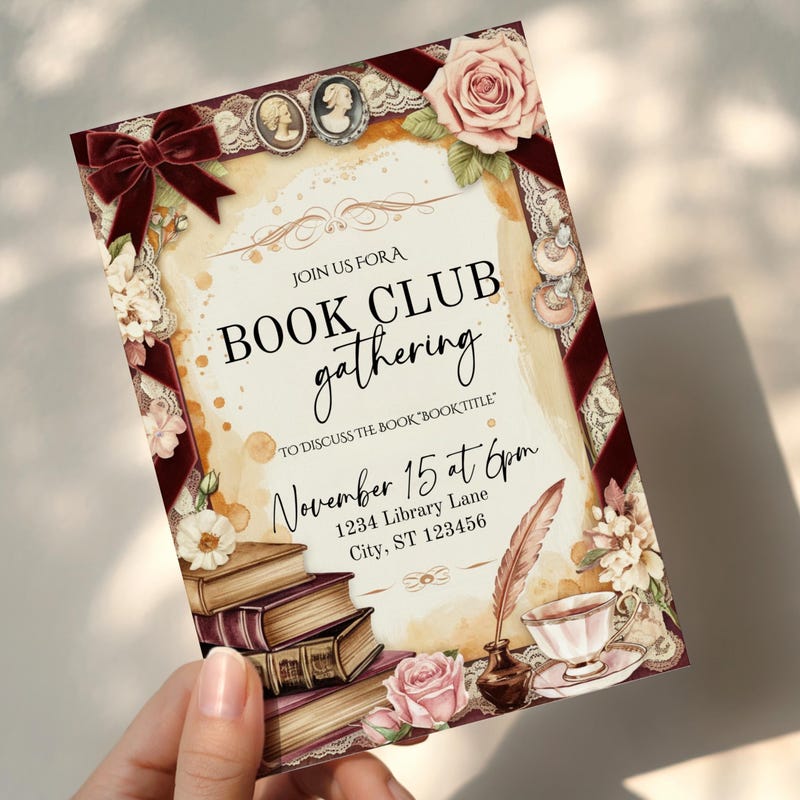 Black Book Club Flyer - Etsy