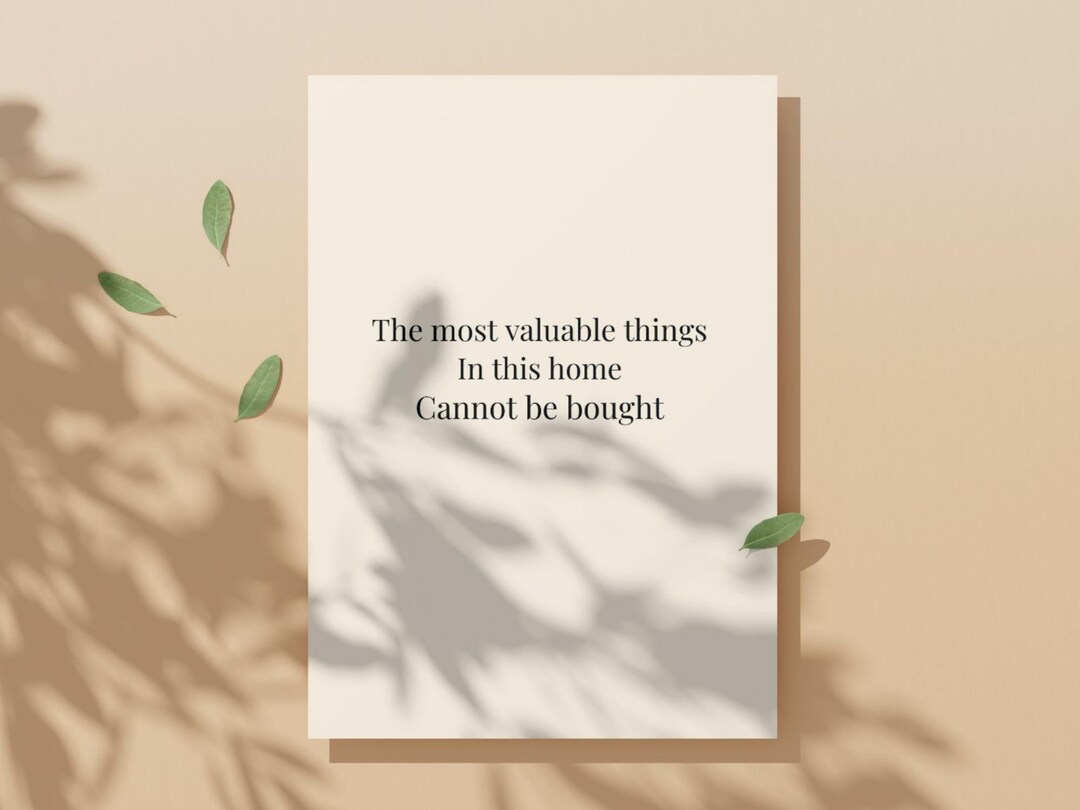 Family Quote Print | Meaningful Home Wall Art | Neutral Living Room ...