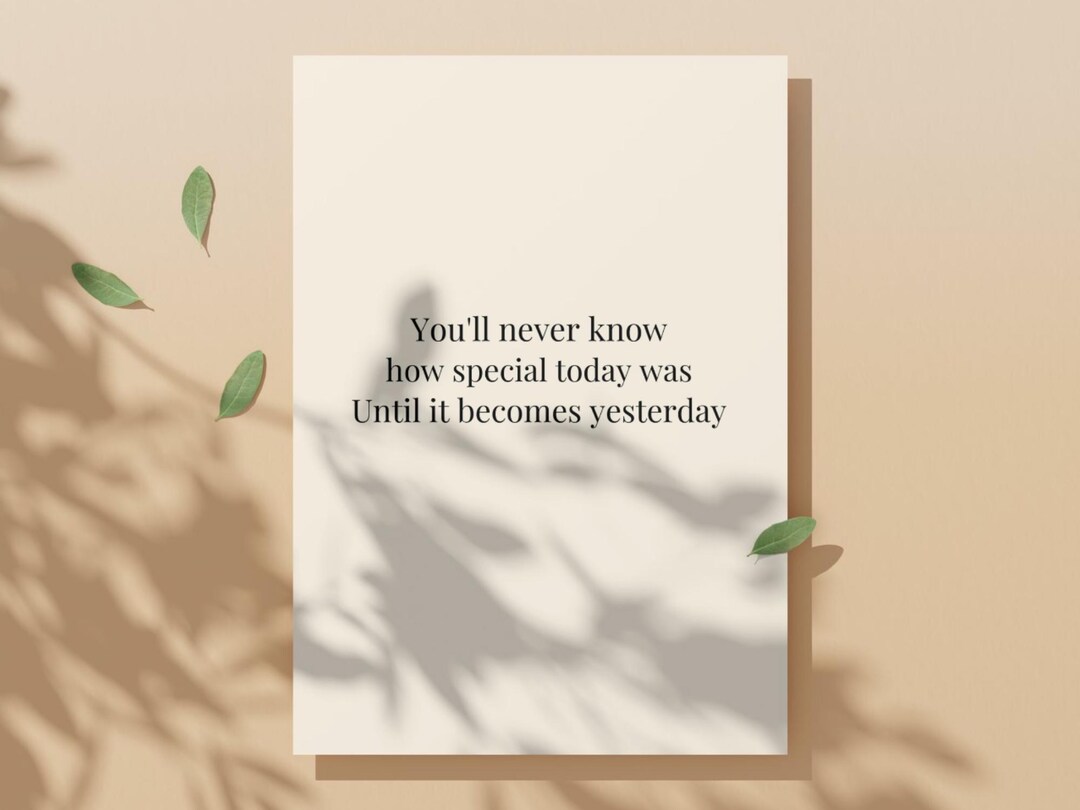 Family Quote Wall Art Print, Meaningful Home Decor, You'll Never Know ...