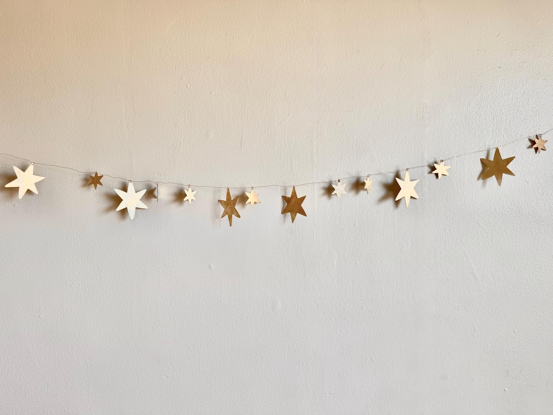 Brass Star Garland - Etsy