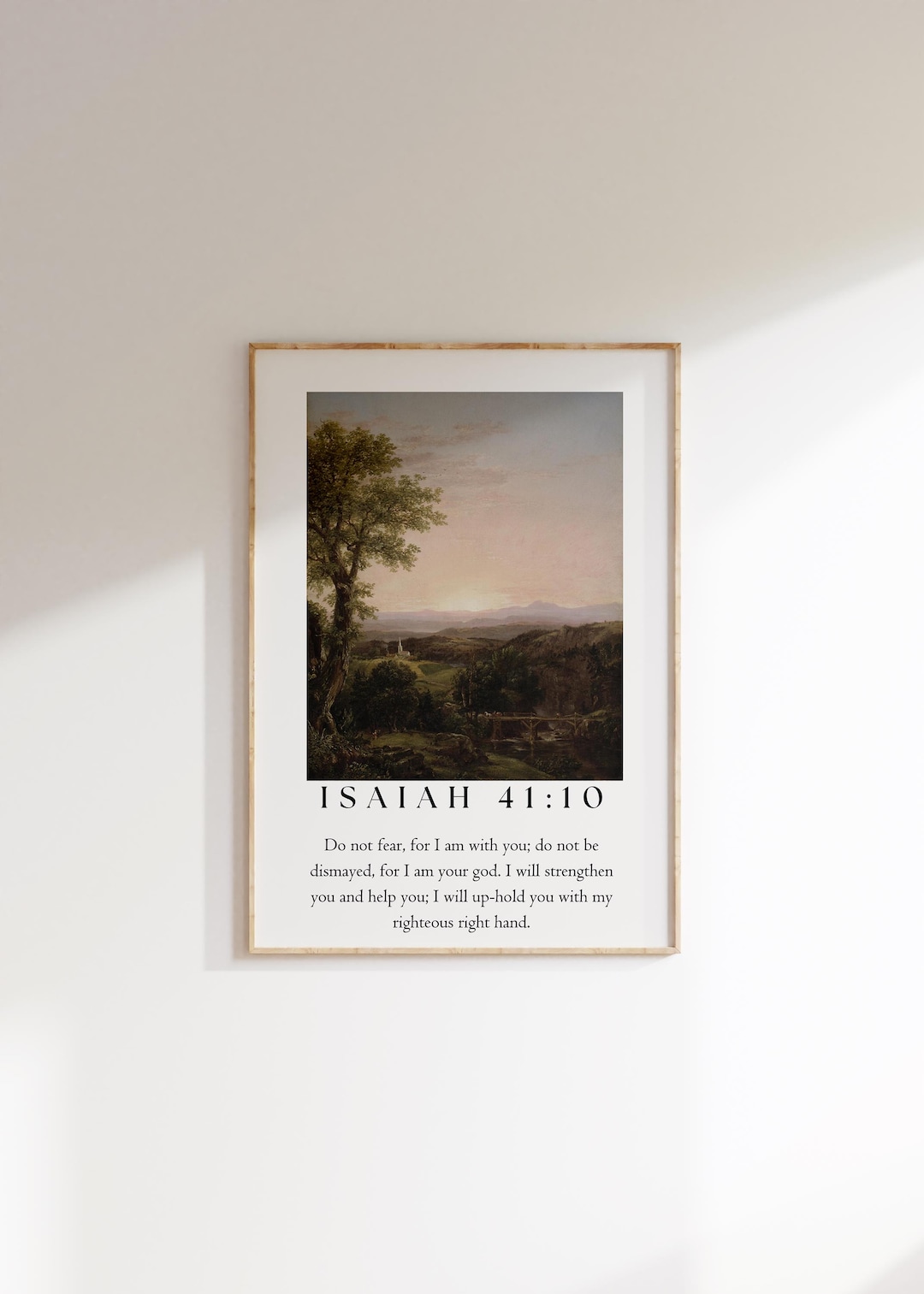 Isaiah 41:10 Christian Wall Art,bible Verse Wall Art, Scripture Quote ...