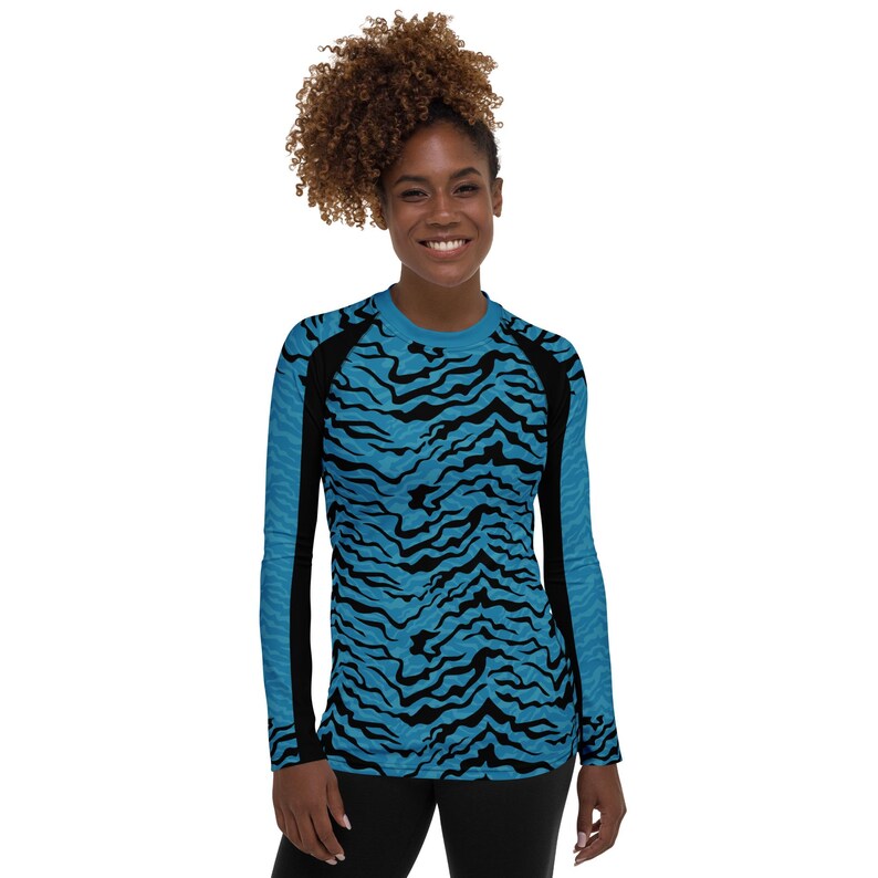 Blue Belt She's a Tiger Rash Guard - Etsy