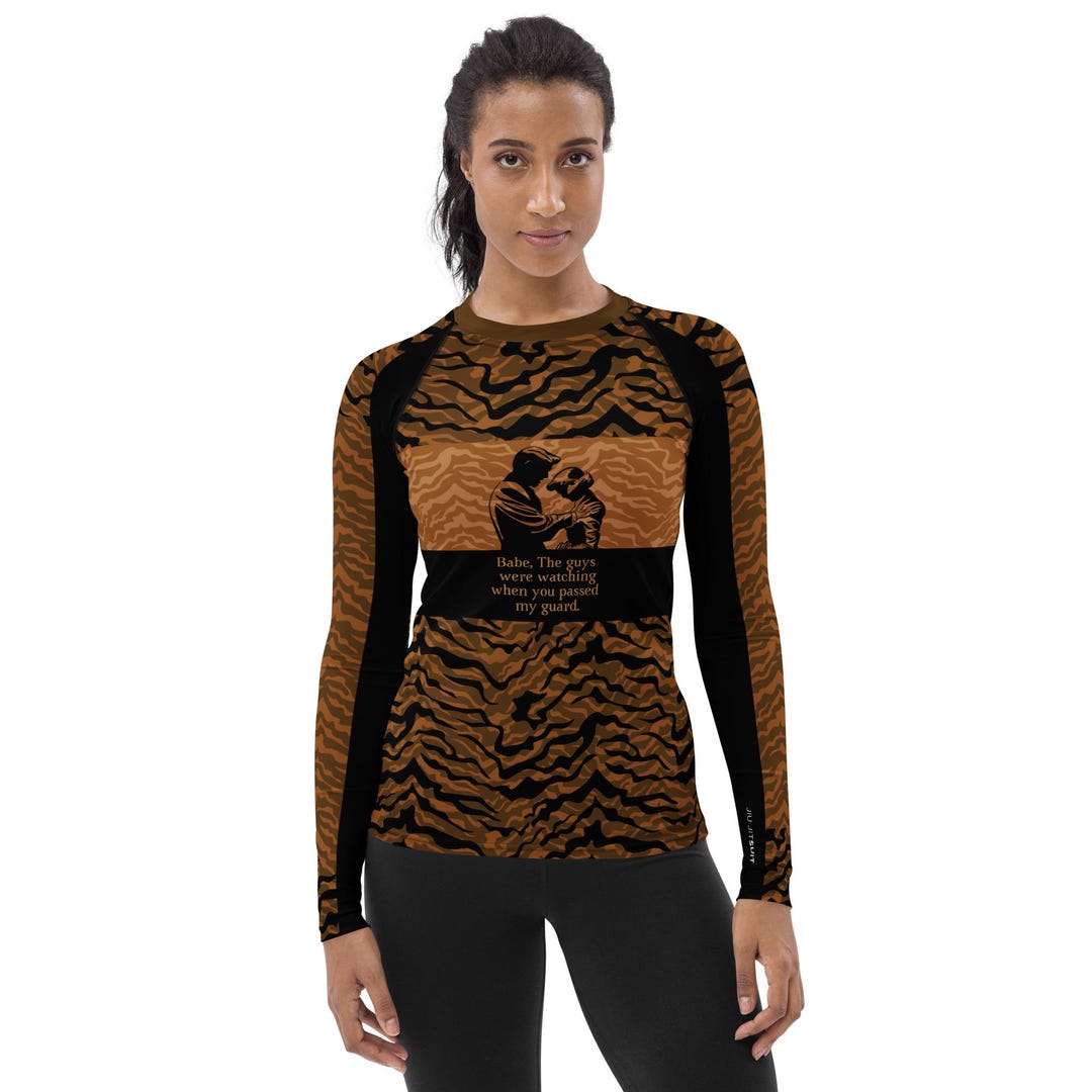 Brown Belt She's a Tiger Rash Guard - Etsy