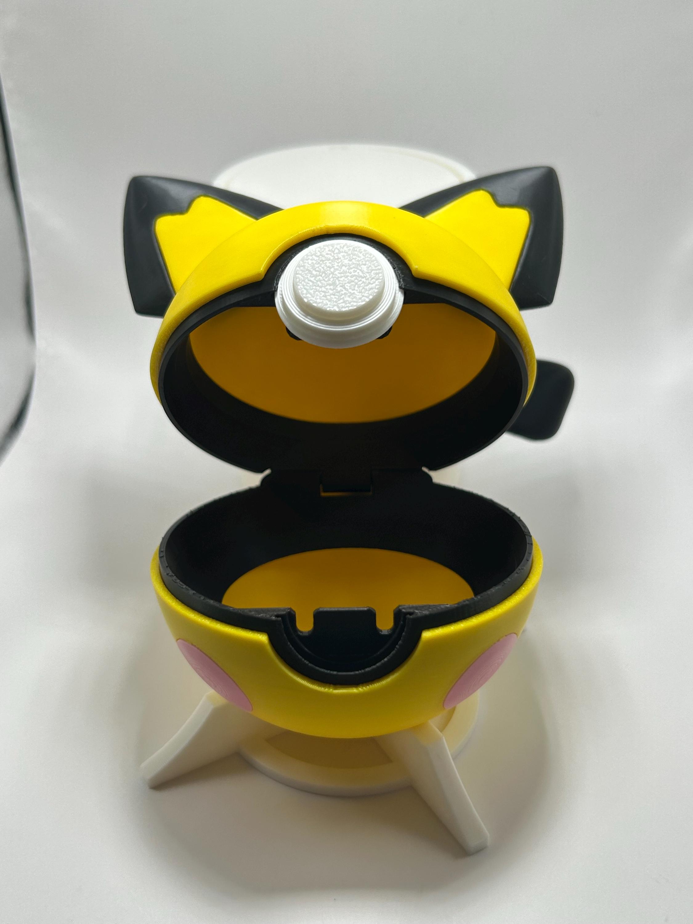Pichu Inspired Working Pokeball With Stand- 3D Printed - Etsy