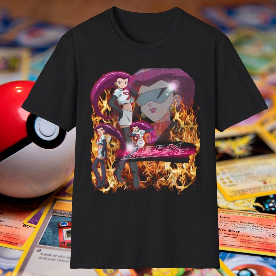 Anime Villain Bad Guy Cartoon Unisex Softstyle T-shirt, Team Rocket ...