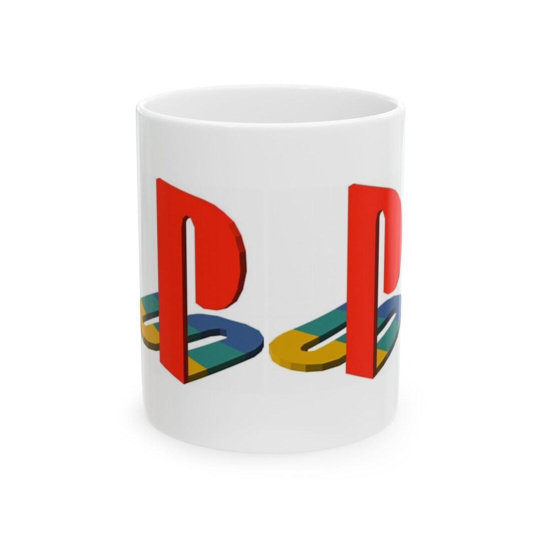 Gamer Mug, Nostalgia Playstation1 PS1 Nerdy Fun Childhood Coffee Cup ...