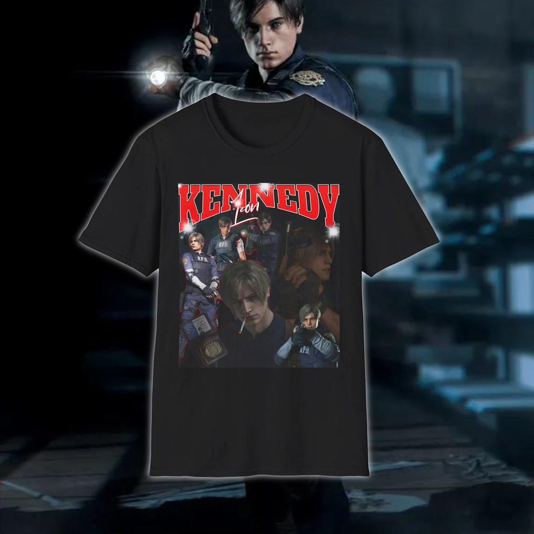 Leon Kennedy Vintage 90s Style Unisex T-shirt, Limited Edition Resident ...