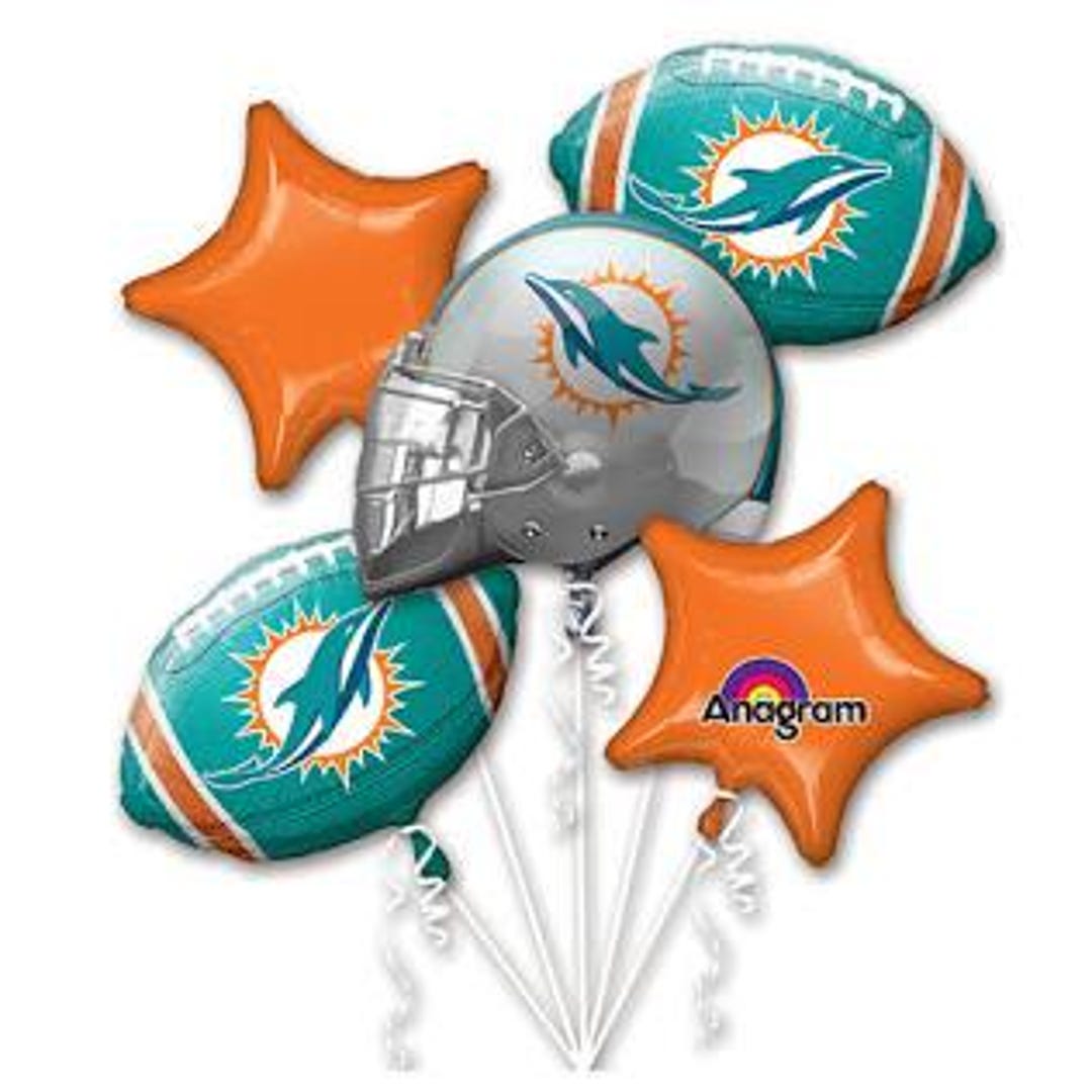 Miami Dolphins Balloons - Etsy
