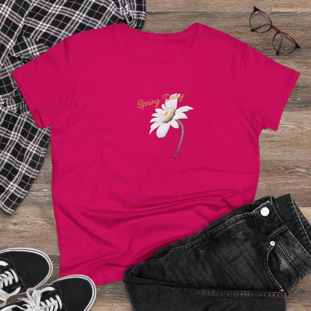Spring Flower T-shirts, Daisy T-shirt, Floral Spring Shirt, Birthday ...