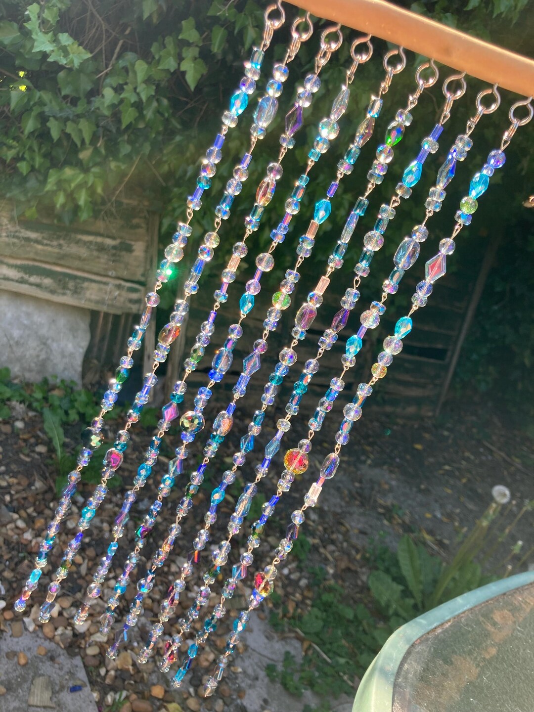 Crystal Suncatcher: Sparkling Raindrops Hanging Window Decoration - Etsy