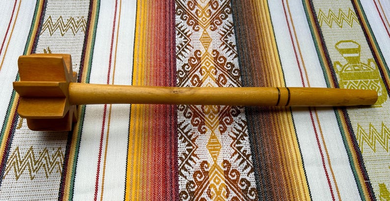 Traditional Ecuadorian Wooden Molinillo ‘cacao Wand’ | Ceremonial Cacao ...