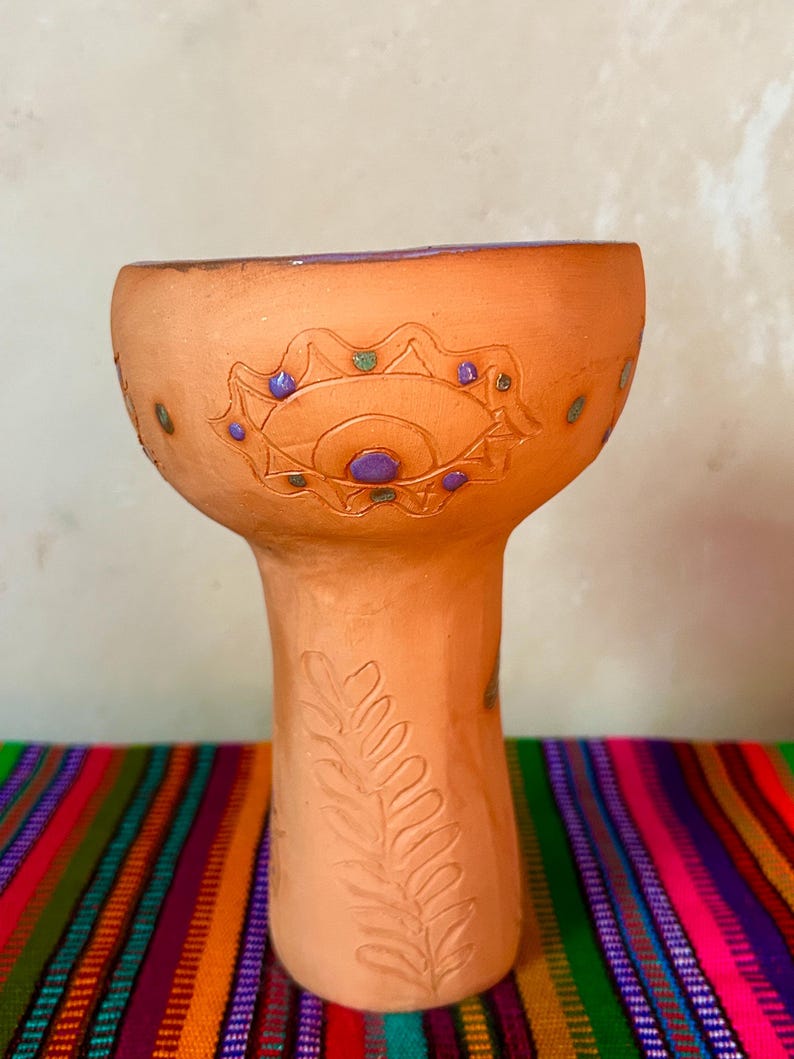 Clay Copalera 'corazón De Cacao' With Pure Ecuadorian White Copal Resin ...