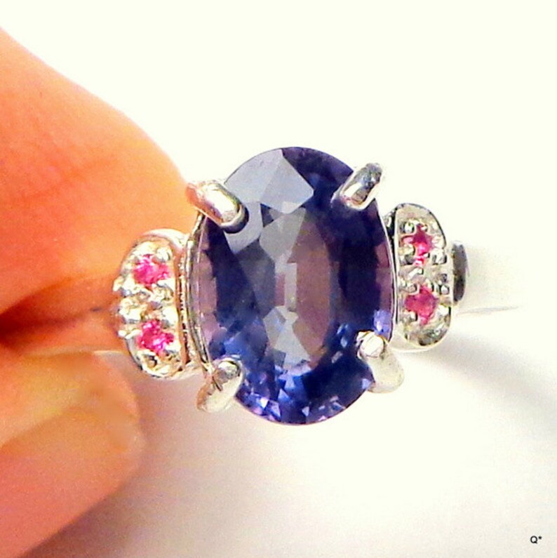 Size 7 Alexandrite Ring Russian Lab Alexandrite Color | Etsy