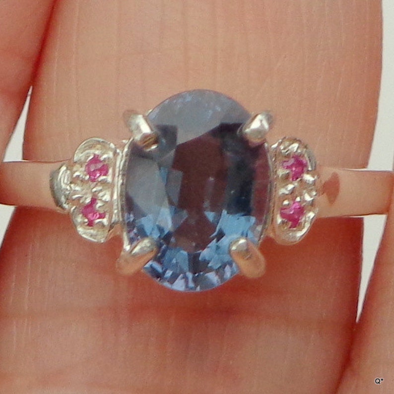 Size 7 Alexandrite Ring Russian Lab Alexandrite Color | Etsy