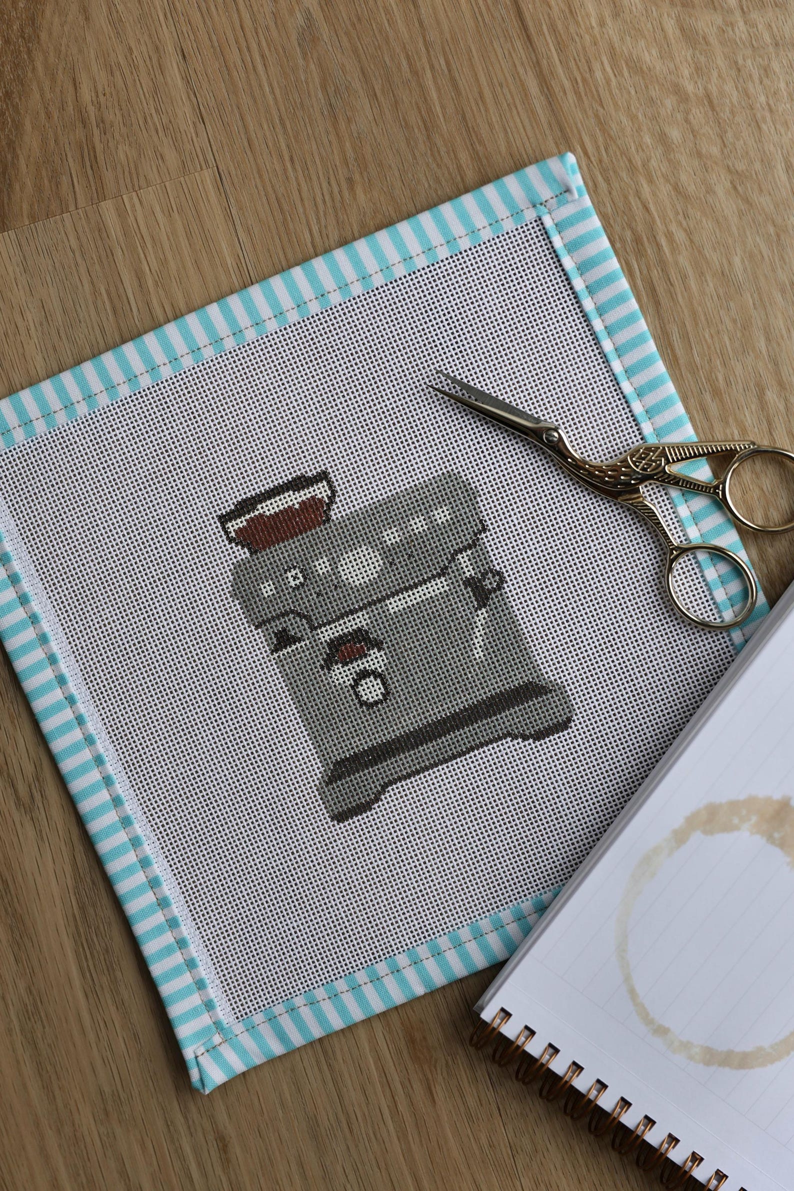 Espresso Machine. Hand-painted Needlepoint Canvas - Etsy