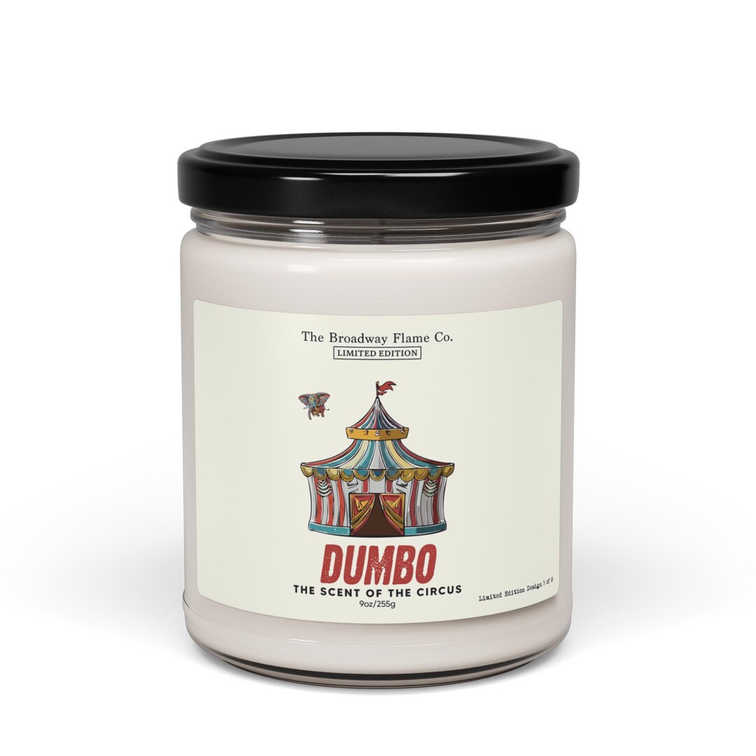 Dumbo the Flying Elephant Organic Soy Candle - Etsy
