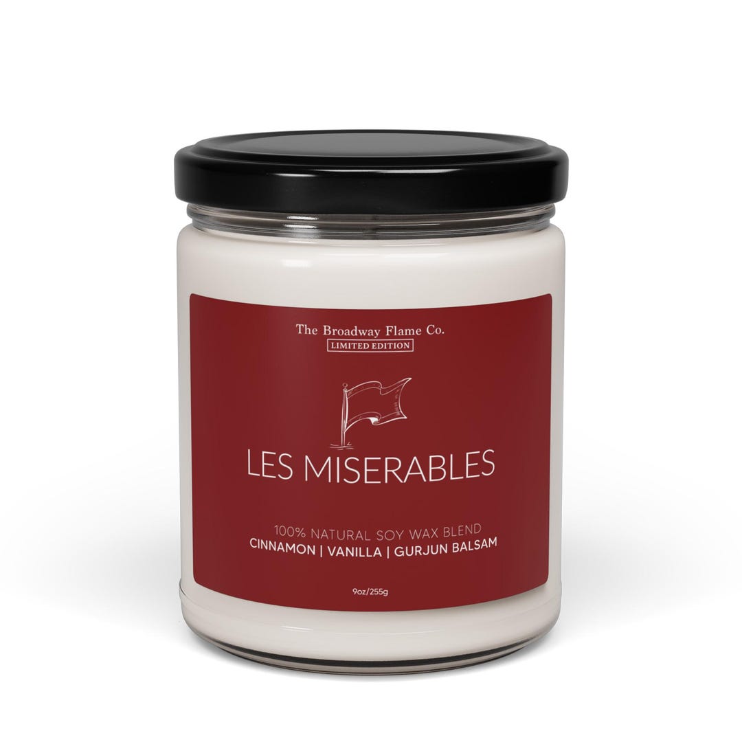 Les Misérables Organic Soy Candle - Etsy