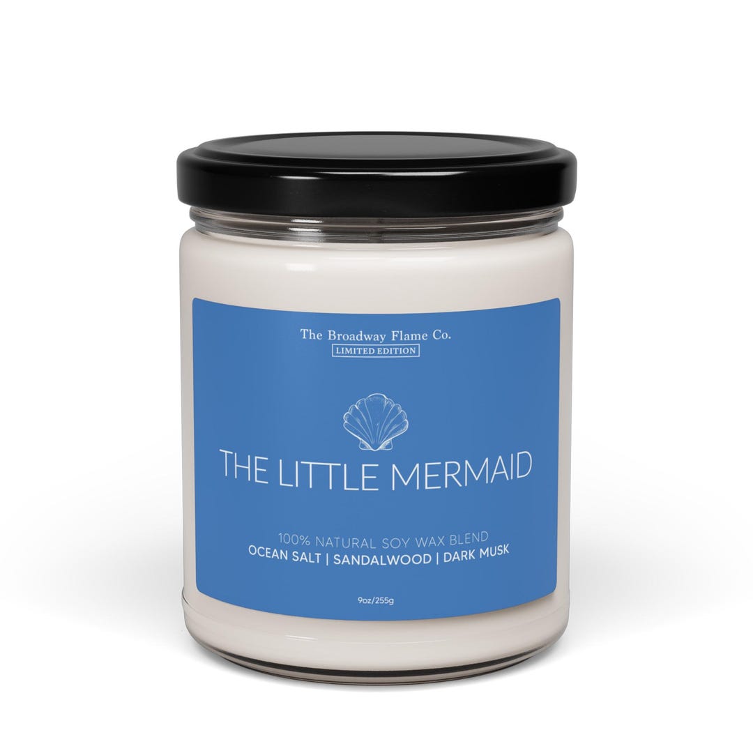 The Little Mermaid Organic Soy Candle - Etsy