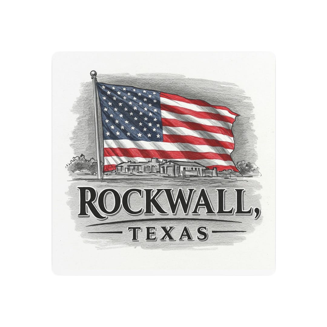 Rockwall Texas Rustic Metal Art Sign | Rockwall, Texas Home Wall Art ...