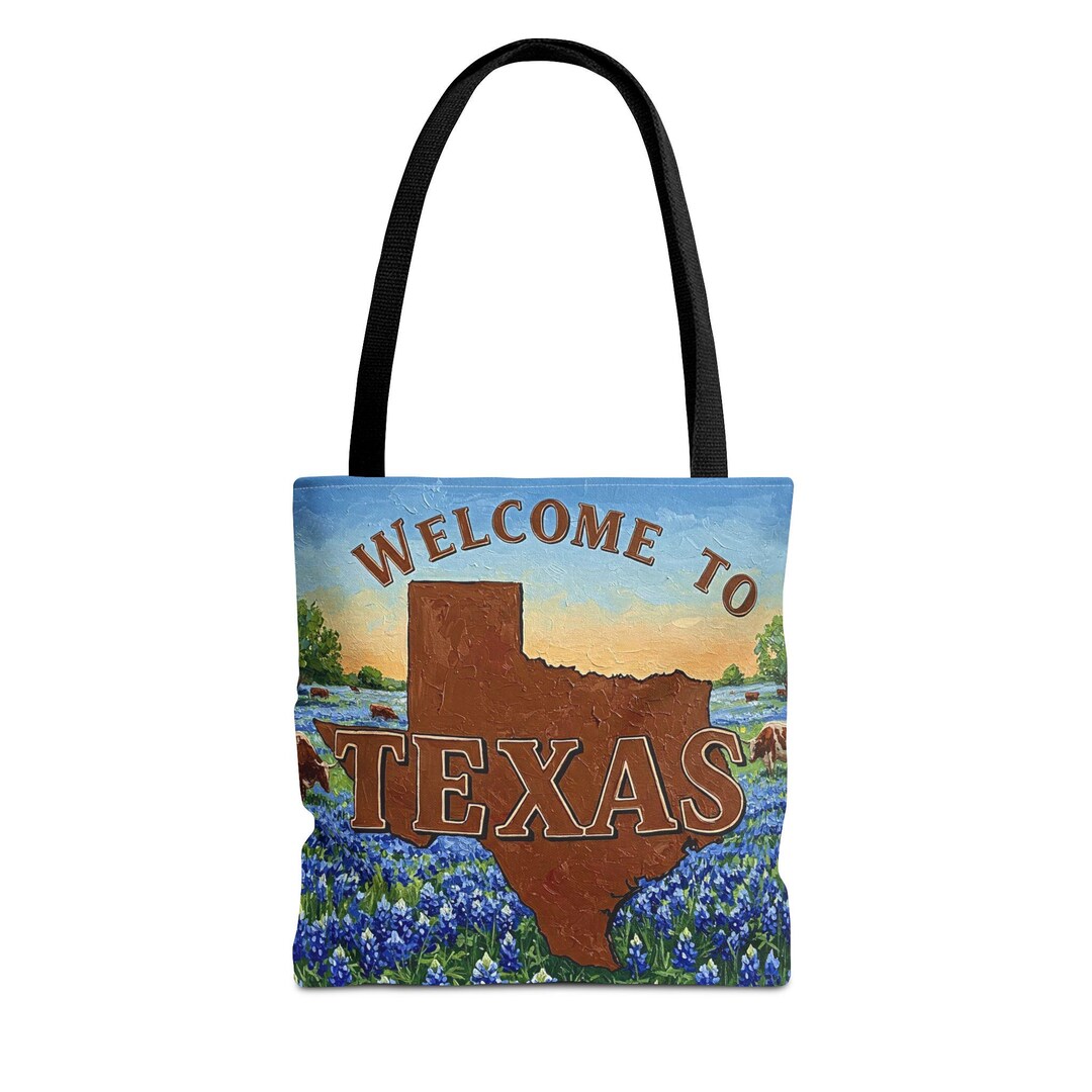 Welcome to Texas Tote Bag, Southern Charm Shopping Bag, Texas Pride ...