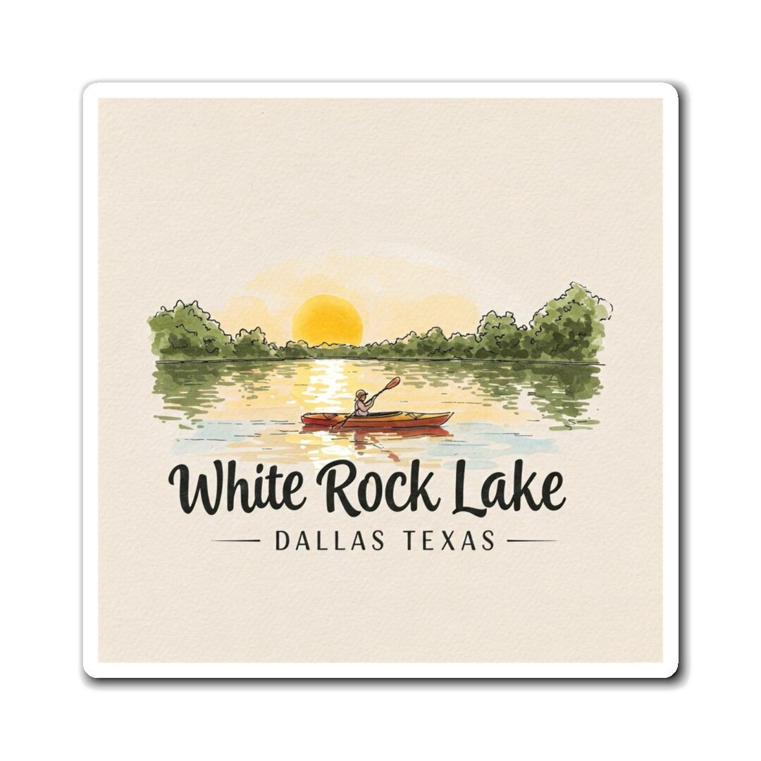 White Rock Lake Dallas Texas Magnet, Nature Lover Gift, Texas Souvenir ...