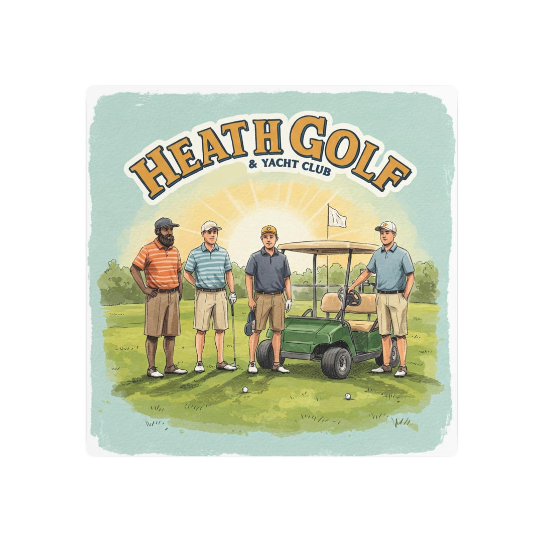 Heath Texas Golf Club Metal Art Garage Sign | Sports Decor, Vintage ...