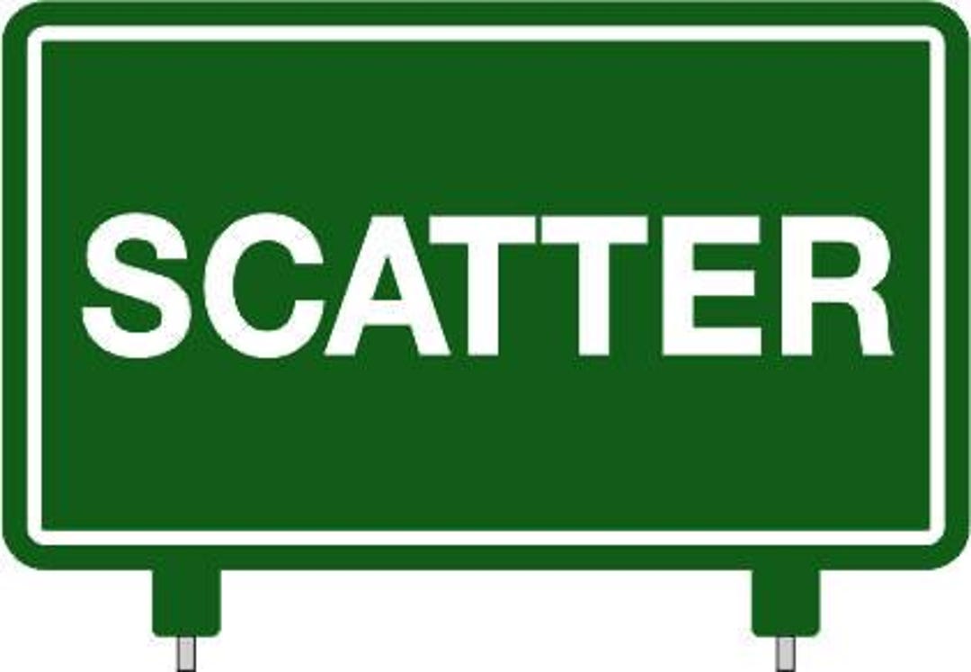 S400 Engraved Laminated Golf Course Sign, Scatter, Outdoor Sign, 15x9x1 ...