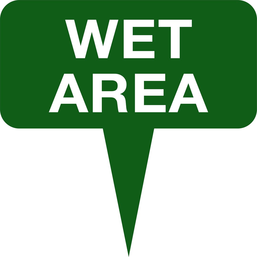 S100 Engraved Laminated Golf Course Sign, Wet Area, Outdoor Sign ...