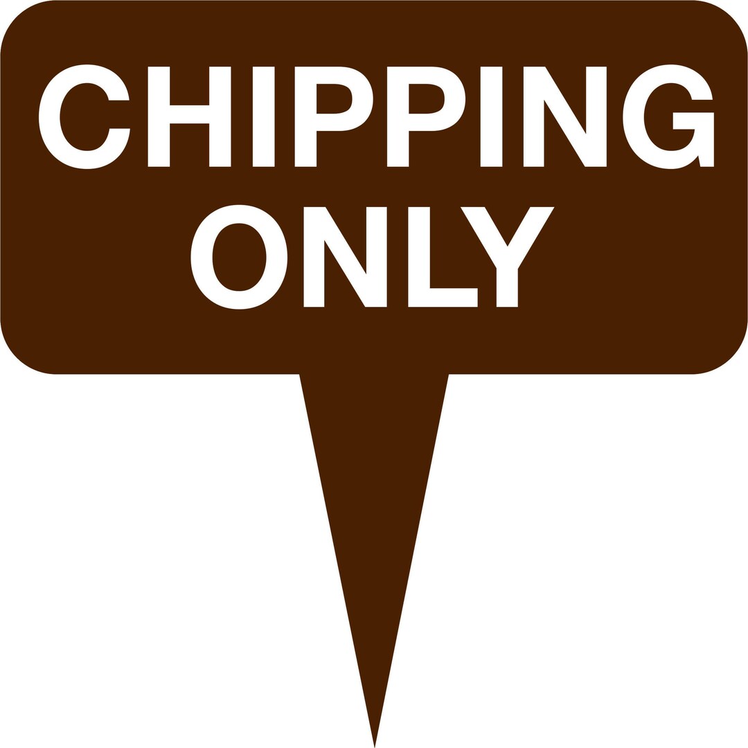 S100 Engraved Laminated Golf Course Sign, Chipping Only, Outdoor Sign ...