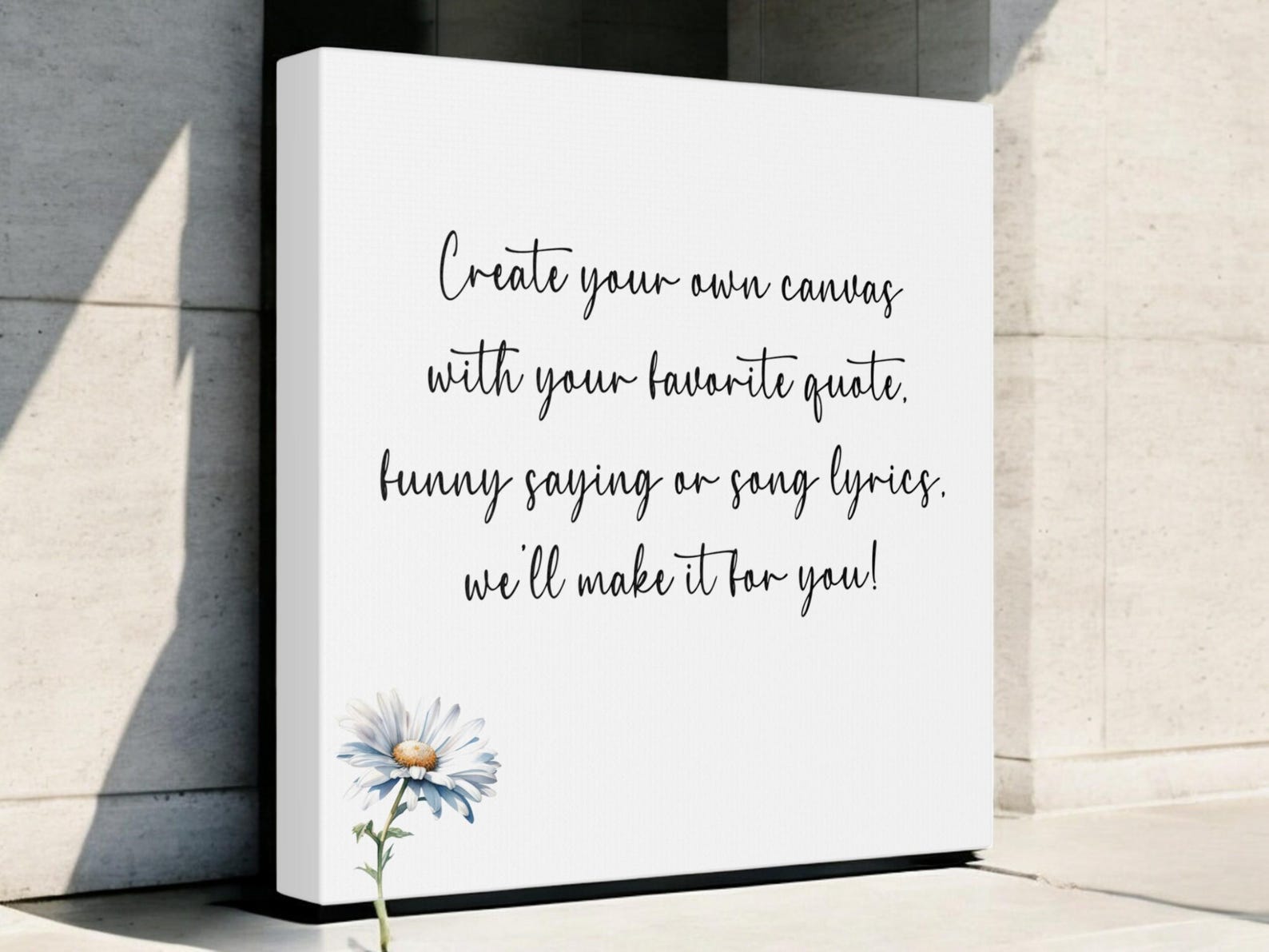 Custom Quote Canvas Art | Personalized Wall Decor, Unique Gift, Home ...