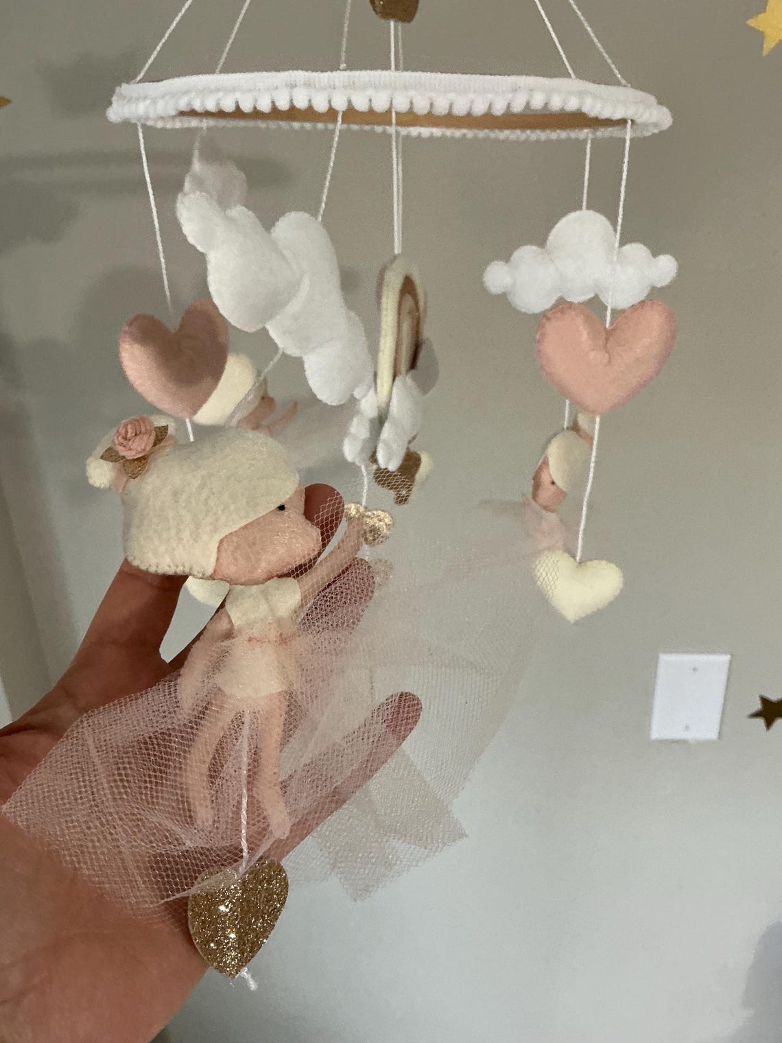 Baby Ballerina Mobile, Baby BALLERINA Cot Mobile, Mobile Bebe ...