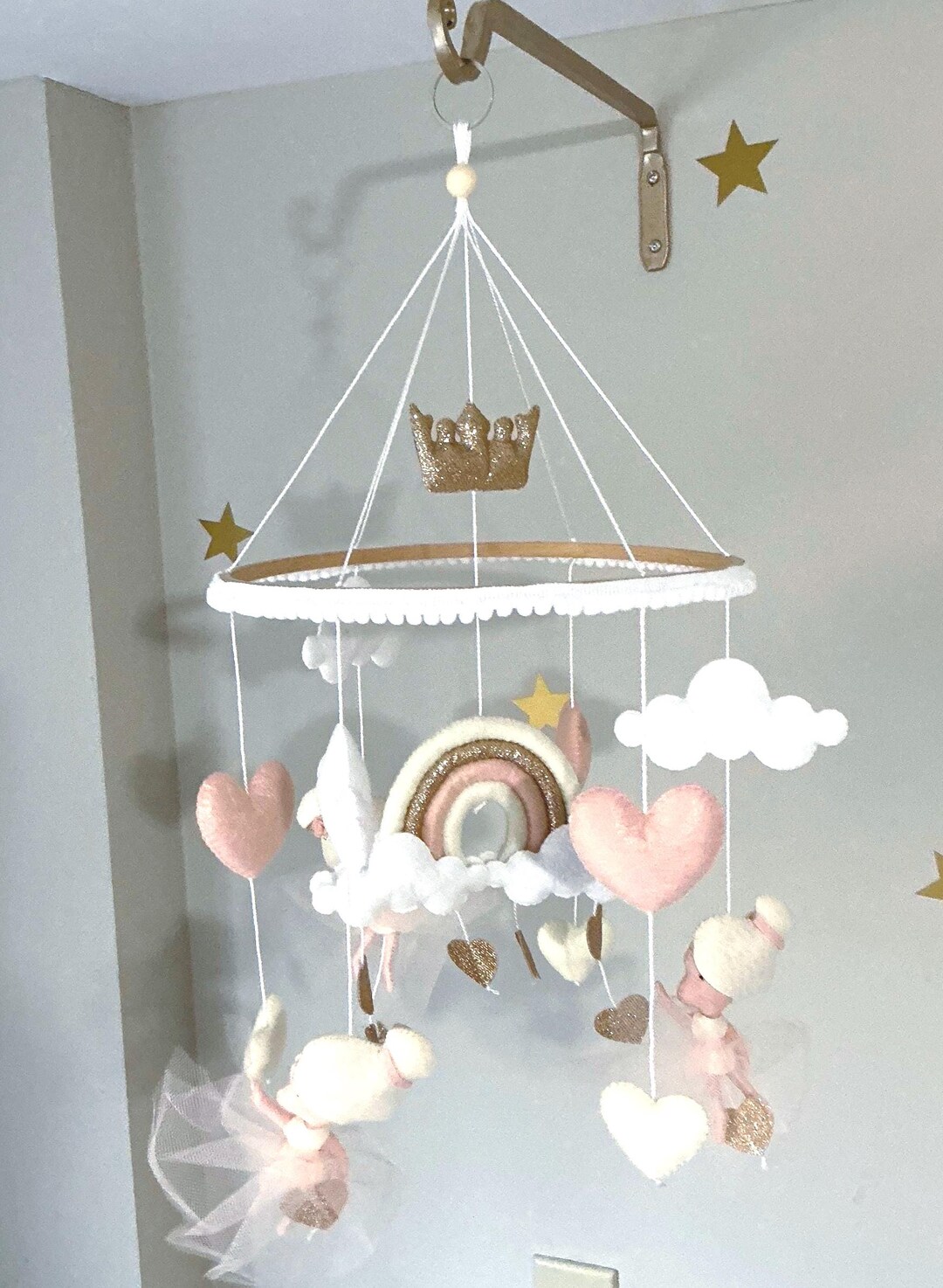 Baby Ballerina Mobile, Baby BALLERINA Cot Mobile, Mobile Bebe ...
