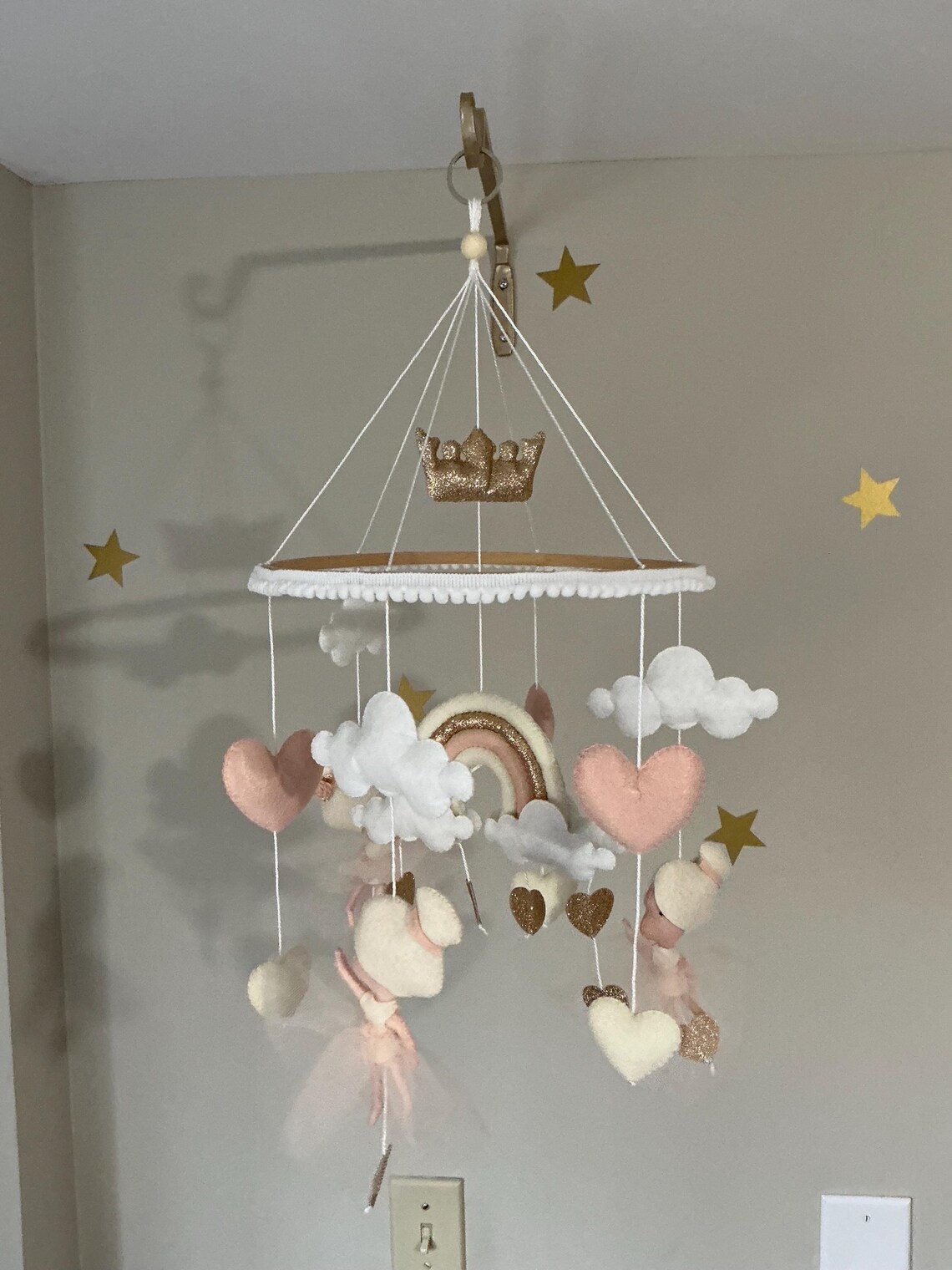 Baby Ballerina Mobile, Baby BALLERINA Cot Mobile, Mobile Bebe ...