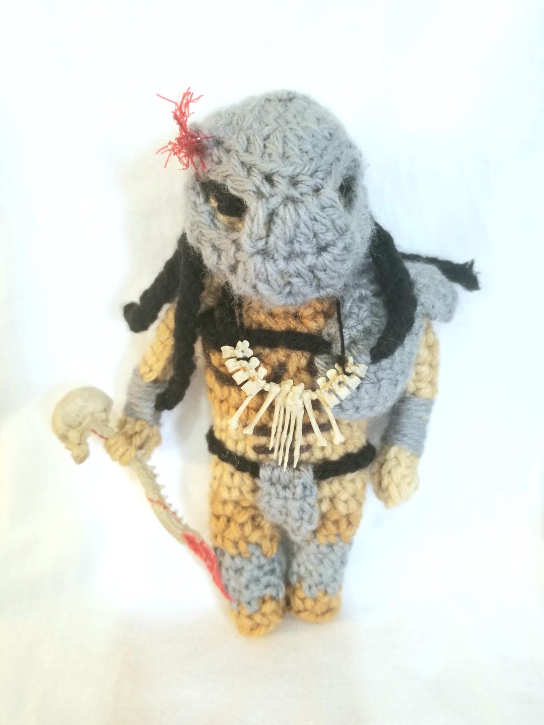 Crochet Predator Warrior Alien 7" Amigurumi Doll With Mask - Etsy