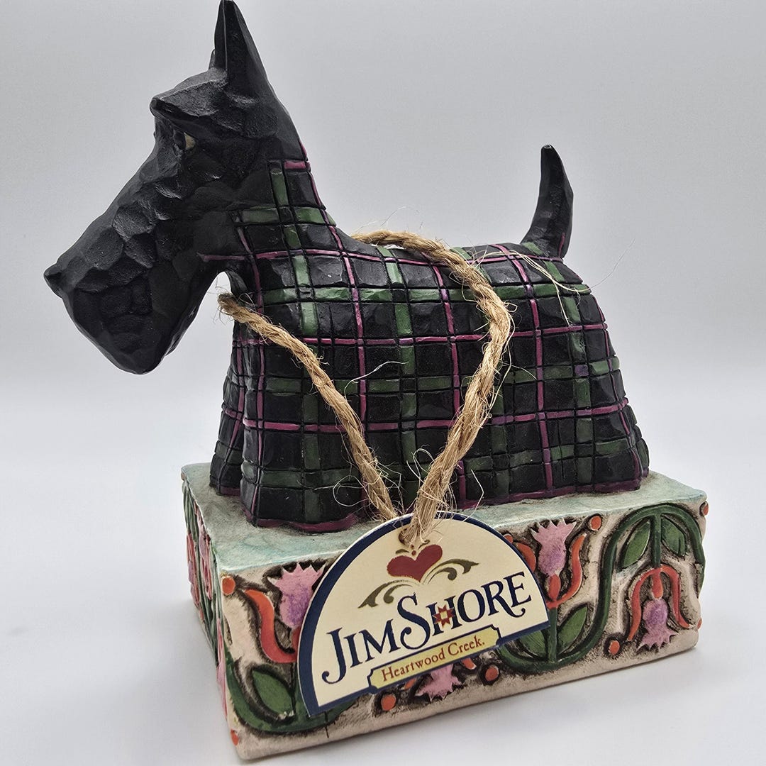 Jim Shore Scottie Dog Mac Rover Vintage Figurine Collector's Item 2005 ...