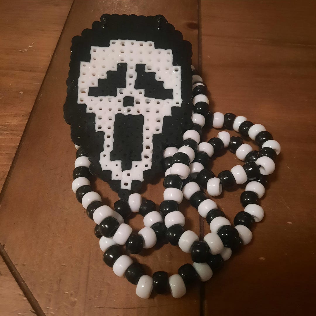 Ghostface Perler Necklace - Etsy