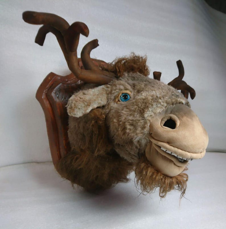 Moose's Head | Plush Taxidermy | Moose-shaped Wall Decor - Etsy