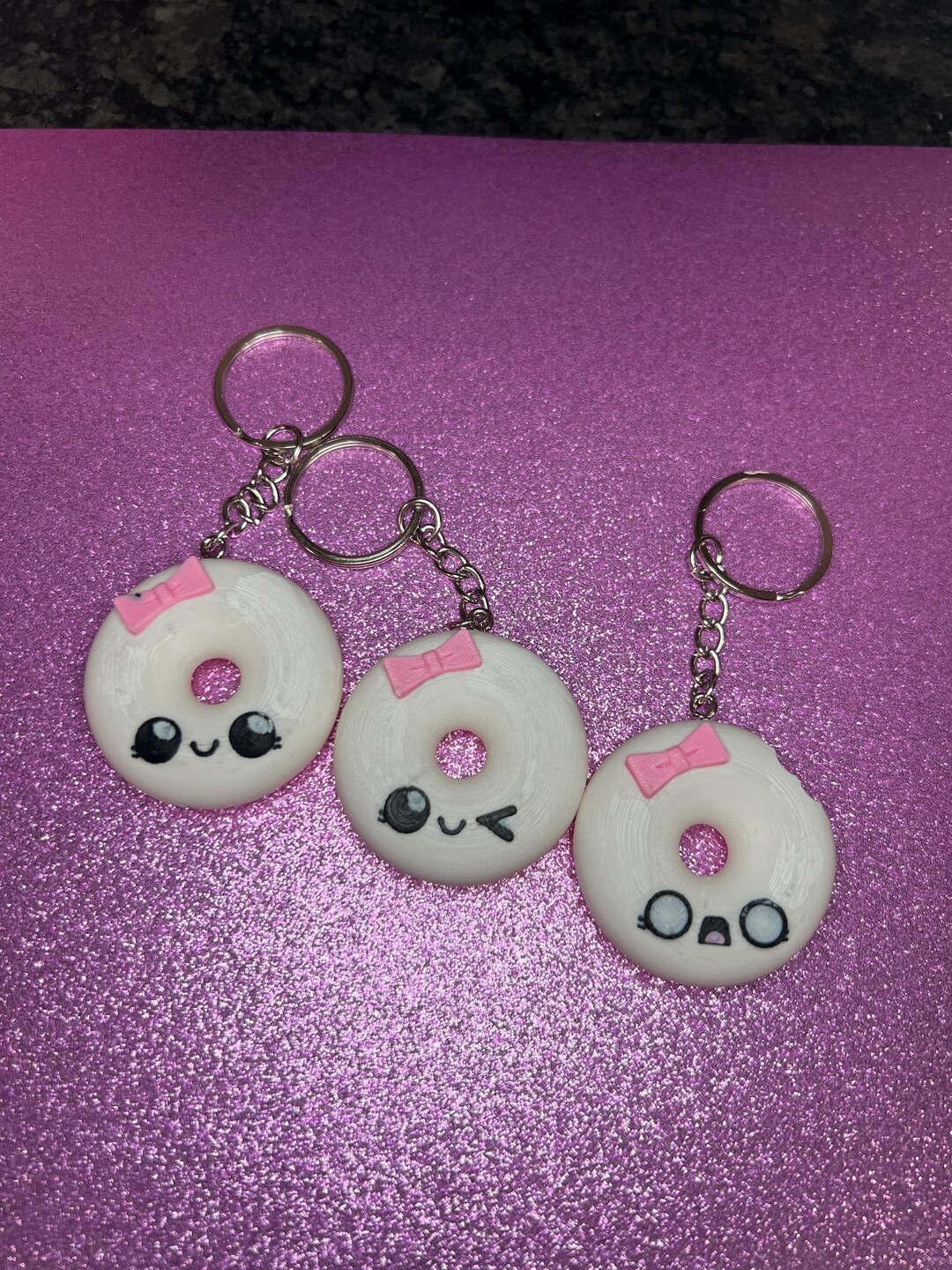 Donut Keychains - Etsy