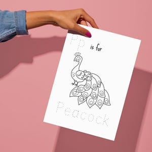 ABC Animal Coloring Book – Printable Alphabet Tracing & Coloring Pages ...