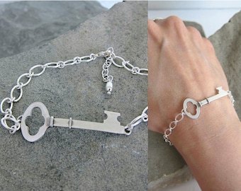 Skeleton Key Bracelet - Etsy