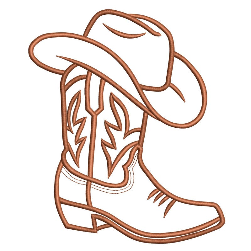 Rodeo Hat Patch File - Etsy