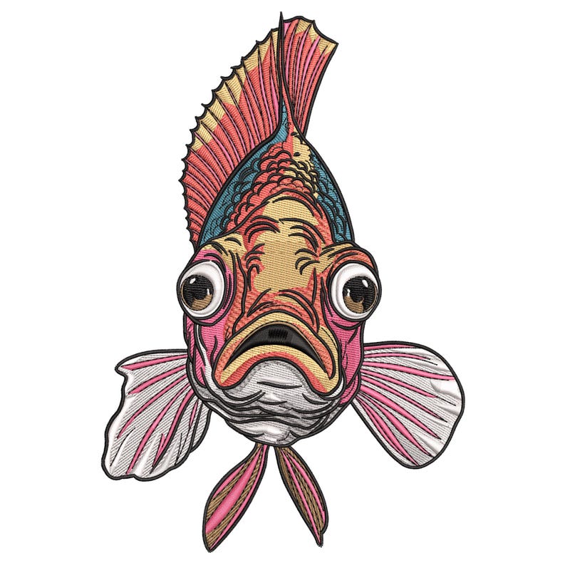 Colorful Fish Art - Etsy