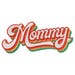 Mommy Word Embroidery Design – Retro Text Machine Embroidery File - Etsy