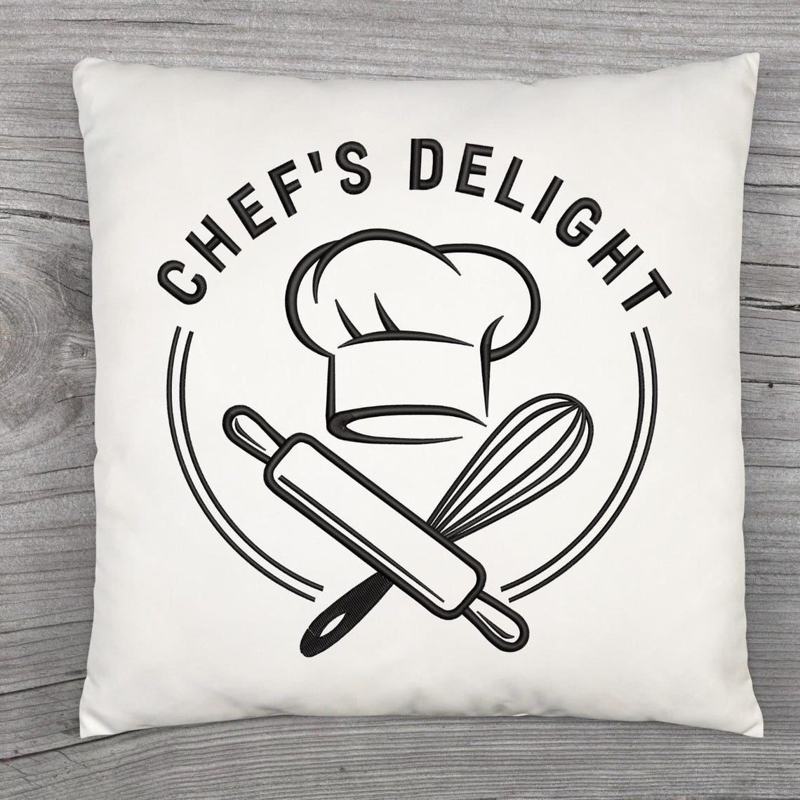 Chef’s Delight Embroidery Design– Culinary Kitchen Embroidery Design ...