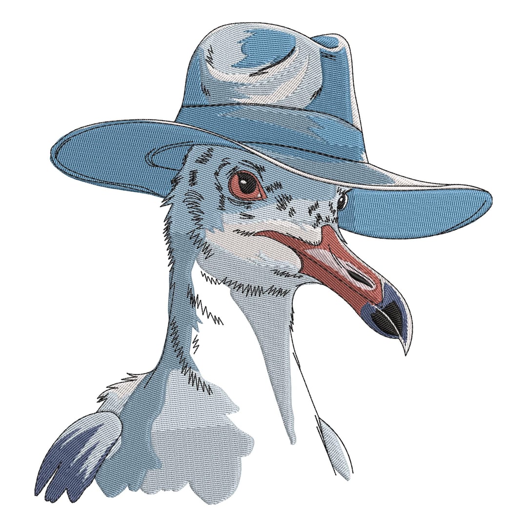 Cowboy Bird Embroidery Design: Western Animal Embroidery File - Etsy